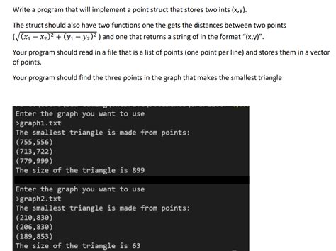 Solved Write A Program That Will Implement A Point Struct