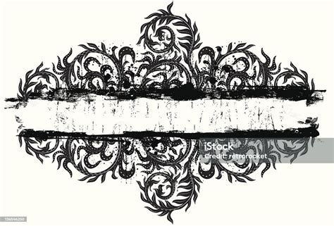 Elaborate Scroll Frame Stock Illustration Download Image Now