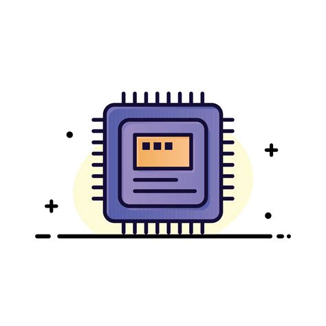 Cpu Storage Computer Hardware Business Flat Line Filled Icon Vector Banner Template 13141075