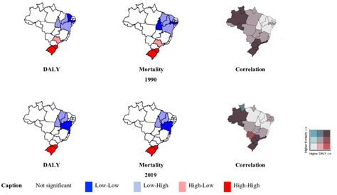 Spatial Autocorrelation Of Occupational Cancer Burden Indicators In Download Scientific Diagram