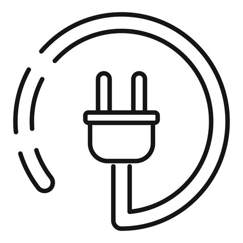 Energy Electric Plug Icon Outline Style 14539749 Vector Art At Vecteezy