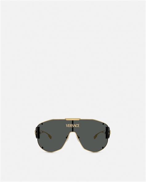 Medusa Geometric Sunglasses Blackgold Versace Us