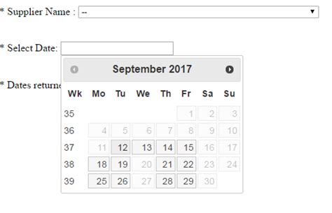 Javascript Enable Disable Dates In Datepicker Based OnChange From Input Stack Overflow