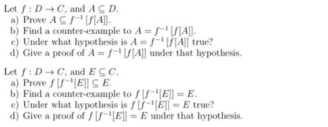 Solved Given F DC For XD Define The Image Of X Under F Chegg Com
