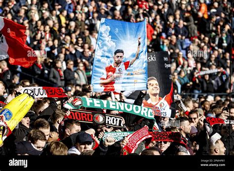 Rotterdam Feyenoord Fans During The Uefa Europa League Quarter Final