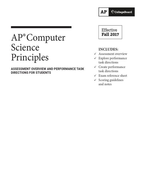 Ap Csp Student Task Directions Pdf Pdf Boolean Data Type Computer
