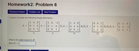 solved homework2 problem 6 previous problem problem list