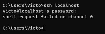Ssh How To Fix Server Shell Request Failed On Channel On Windows OpenSSH Default Shell