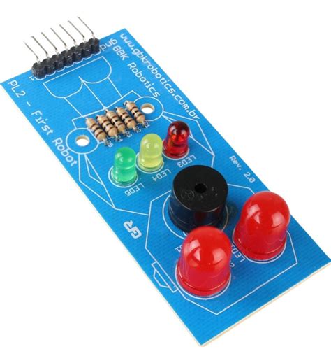 Módulo First Robot Robô Gbk Led Interação Para Arduino Pl2 Smartcomp