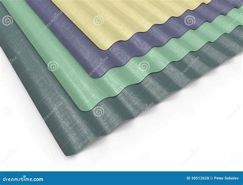 Corrugated Sheets Of Plastic Stock Illustration Illustration Of Color Architecture 30512628