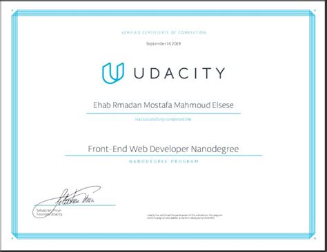 Udacity Verified Certificate Udacity Verified Certificate