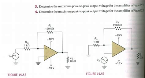 Solved 3 Determine The Maximum Peak To Peak Output