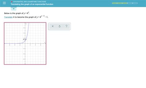 answered o exponential and logarithmic functions translating the graph