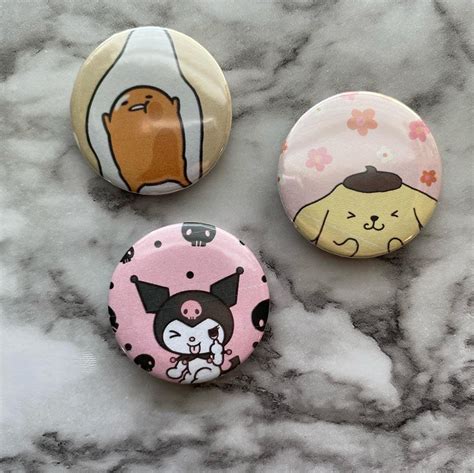 Sanrio Button Pins Etsy