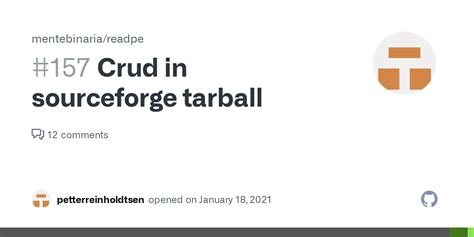 crud in sourceforge tarball · issue 157 · mentebinaria readpe · github