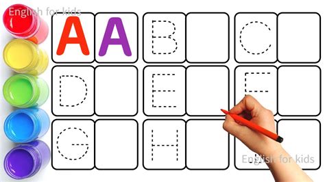 유아와 아이들을 위한 점선 따라 대문자 소문자 알파벳 쓰기 모음 알파벳송 Abcd Abcd Alphabet Song A To Z English For