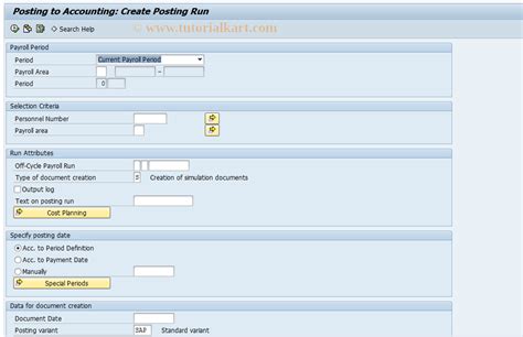 Pc00m99cipe Sap Tcode Create Posting Run