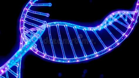 Sci Fi Abstract Dna Helix For Biotechnology And Genetics Stock Illustration Illustration Of