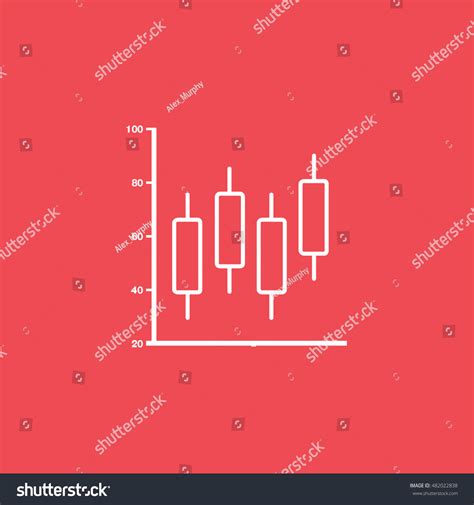 Chart Graph Increase Line Icon On Stock Vector Royalty Free Shutterstock