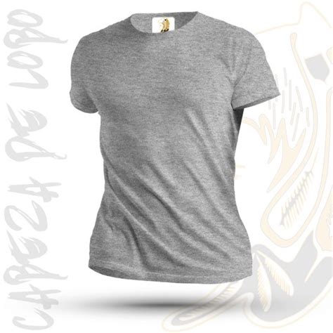 Playera Cuello Redondo Manga Corta Peso Completo 90 Algodón Gris Jaspe