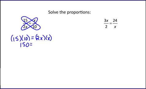 Rational Equations Solving A Proportion Overland Park Free