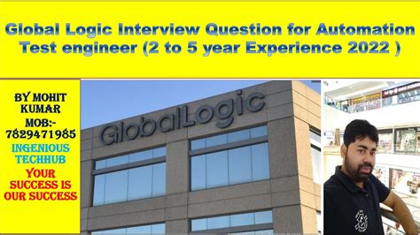 Global Logic Interview Question For Automation Test Engineer 2 To 5 Year Experience 2022