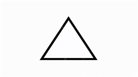 Single Line Drawing Of A Triangle Premium Ai Generated Vector