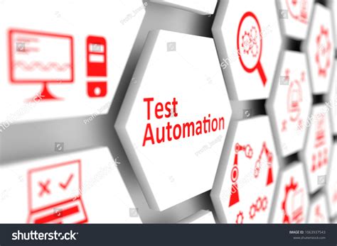 Test Automation Concept Cell Blurred Background Stock Illustration 1063937543 Shutterstock