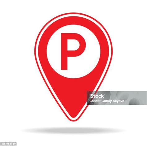 주차 지도 핀 아이콘입니다 모바일 개념 및 웹 응용 프로그램에 대 한 경고 탐색 핀 아이콘의 요소입니다 상세한 주차 지도 핀 아이콘은 웹 및 모바일에 사용할 수 있습니다