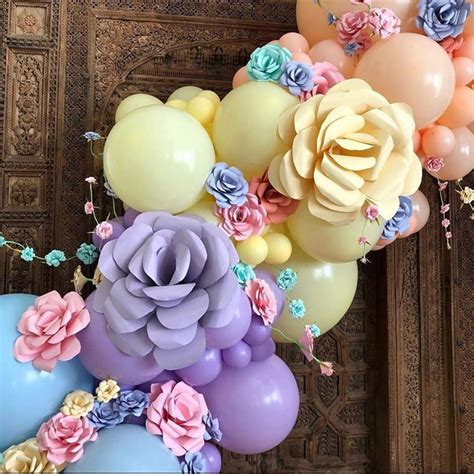 Flores De Papel Para Decorar Fiestas Balloon Garland With Paper