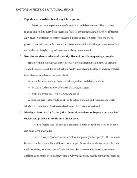 module 01 assignment factors affecting nutritional intake ­040822 2