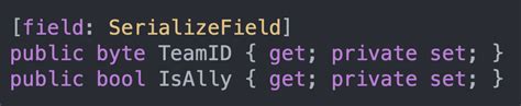 serialize c properties how to with code unity engine unity