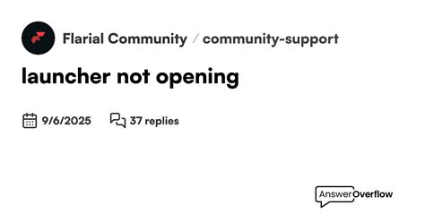 Launcher Not Opening Flarial Community