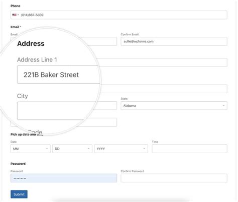 How To Position Sub Labels Above Form Fields