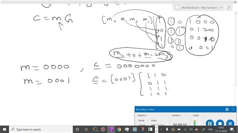 Digital Communication Mtech Linear Block Coding Youtube
