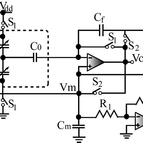 Schematic Of Previous Charge Balanced Capacitance Voltage Conversion Download Scientific