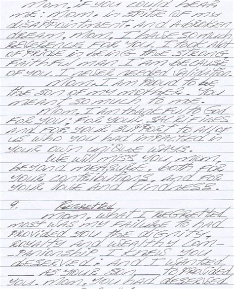 Delroy Uzi Edwards Eulogy For My Amazing Mother