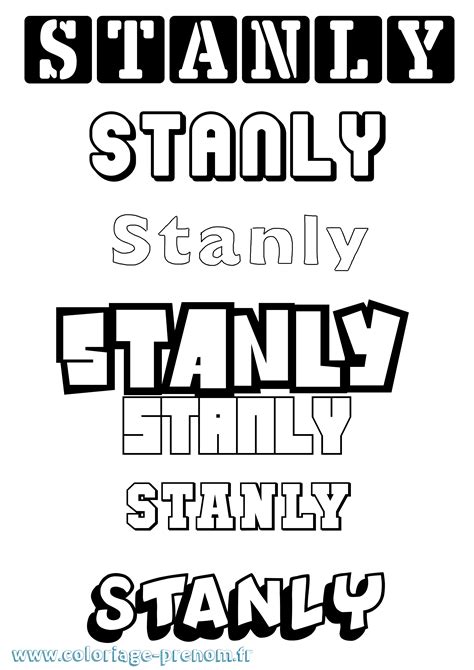 Coloriage Du Prénom Stanly à Imprimer Ou Télécharger Facilement