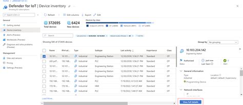 azure portal でデバイス インベントリを管理する microsoft defender for iot microsoft