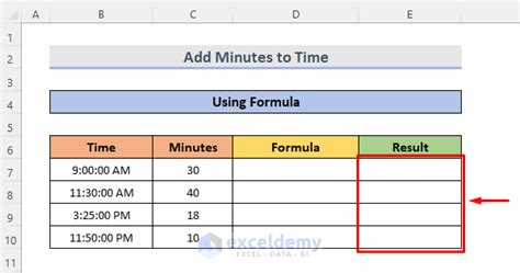 How To Add Minutes To Time Quickly In Excel 5 Easy Ways Exceldemy