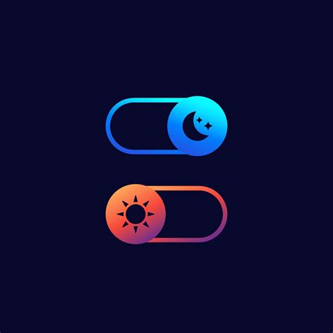 Dark Mode And Light Mode Toggle Buttons 13965012 Vector Art At Vecteezy