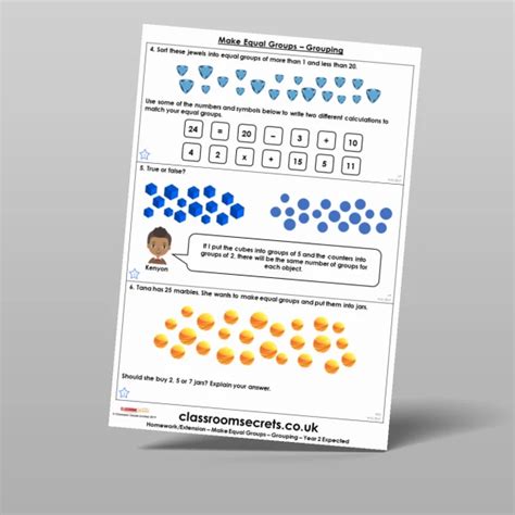 Year 2 Make Equal Groups Grouping Modelling Ppt Resource Classroom