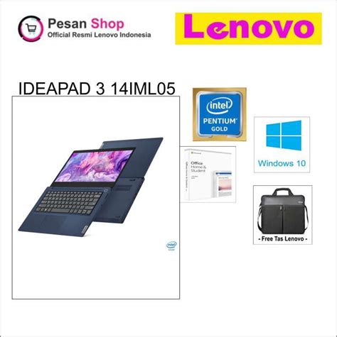 Jual Lenovo Ideapad Ctid Intel Pentiun Gold U Ram Gb Ssd Gb Integrated Graphics