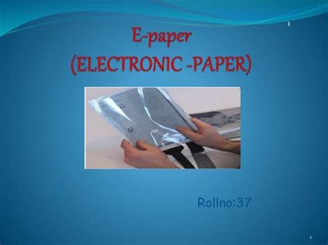 Electronic Paper E Paper Pdf