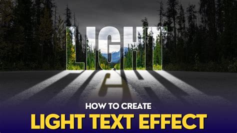 How To Create Light Text Effect Glowing Text Effect Photoshop