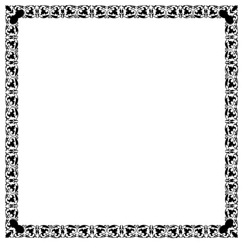 Download Square Flowery Framework Svg Freepngimg