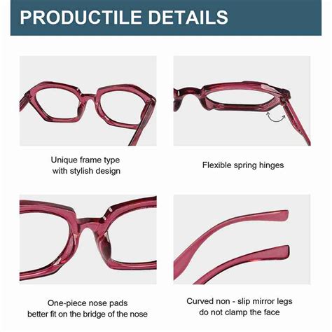 Oval Lens Design Glasses Women With Spring Hinges