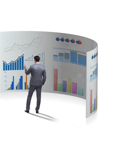 Concept Of Business Charts And Finance Visualisation Stock Photo Image Of Monitors Diagram