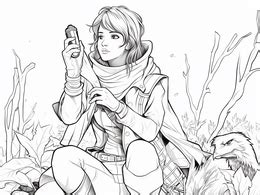 Engaging Scavenger Hunt Coloring Coloring Page