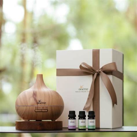Jual Onette Aromatherapy Diffuser T Set With 3 Essential Oils